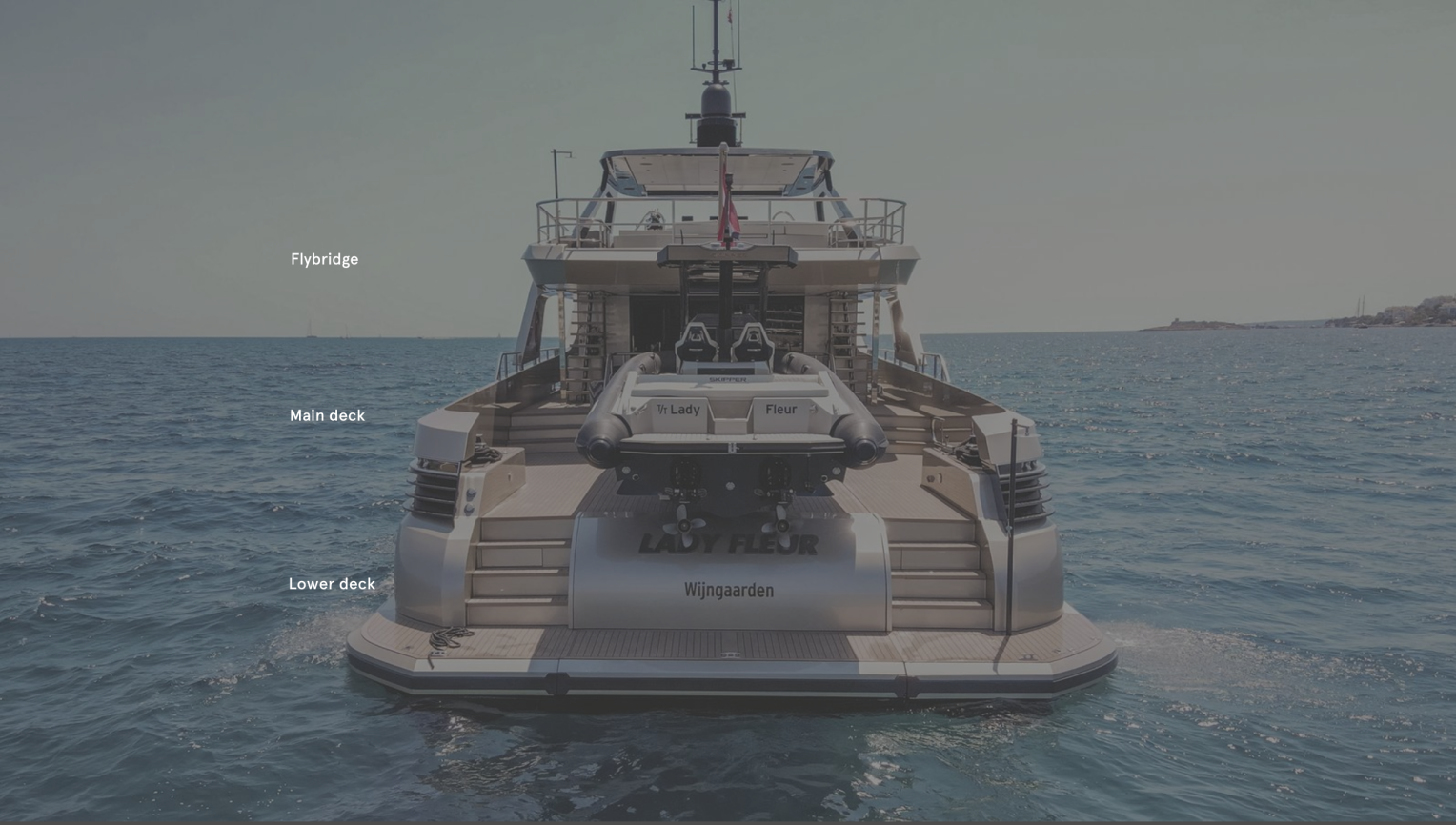 On board the first X-treme 105 superyacht Lady Fleur