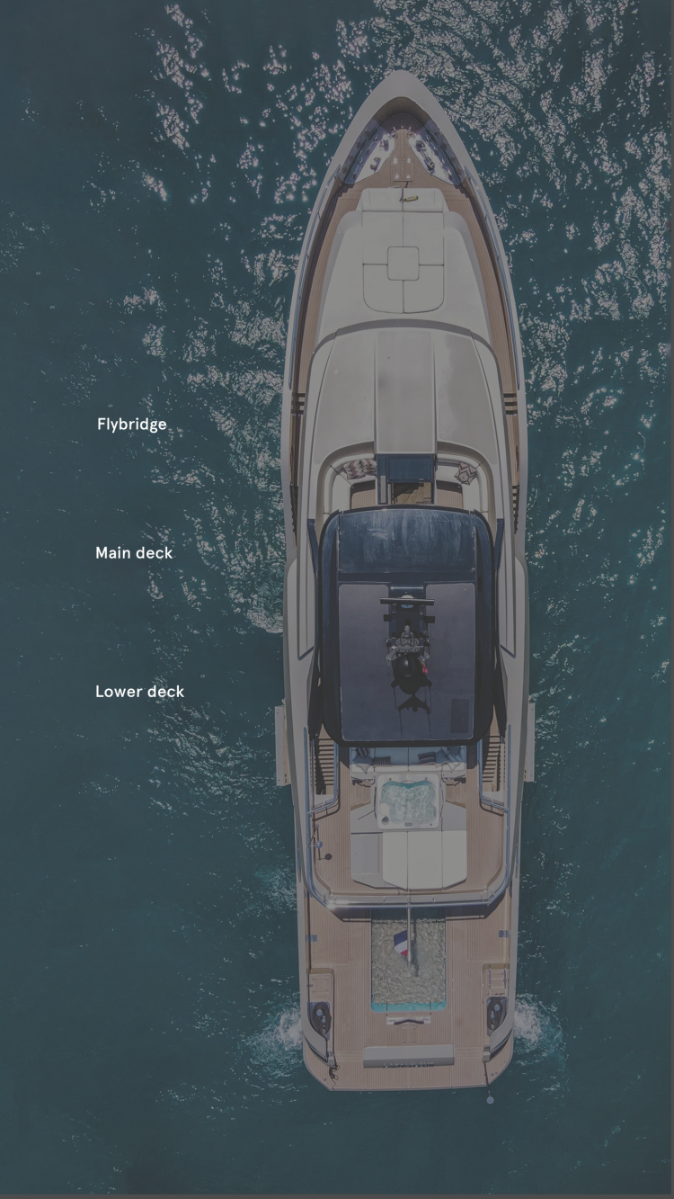 On board the first X-treme 105 superyacht Lady Fleur